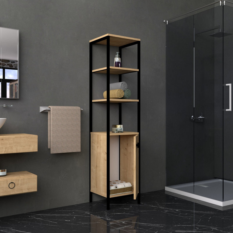 East Urban Home Freestanding Linen Cabinet Wayfair
